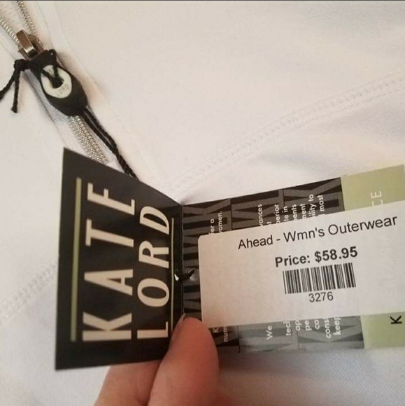 Kate Lord | Jackets & Coats | New Kate Lord White Dry Fit Jacket | Poshmark